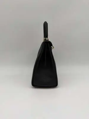 Hermès Kelly 25 Togo Leather Handbag - Black