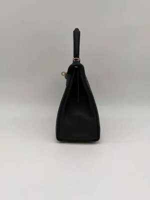 Hermès Kelly 25 Togo Leather Handbag - Black