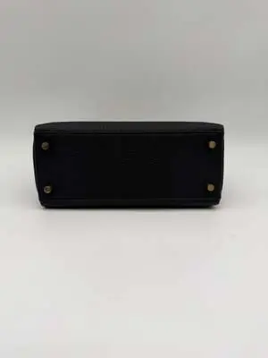 Hermès Kelly 25 Togo Leather Handbag - Black