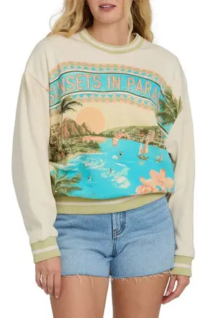 BILLABONG Graphic Crewneck Sweatshirt