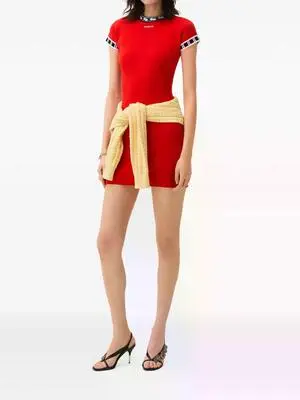 Versace Cotton Knit Mini Dress
