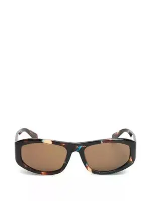 StÜssy Landon Rectangle-frame Sunglasses - Brown