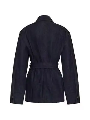 Adam Lippes Belted Denim Jacket