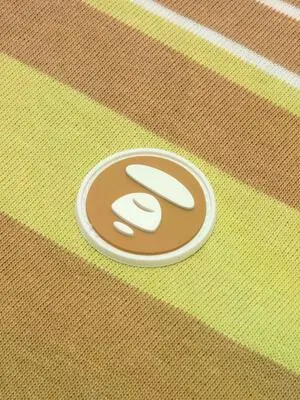 AAPE BY *A BATHING APE Moonface Striped T-shirt