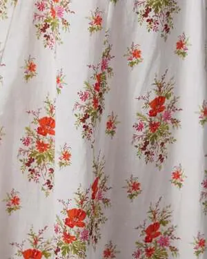 DÔEN Clea Midi Dress Floral Print Cotton Voile