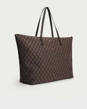 BY MALENE BIRGER Carvon Tote Bag With Monogram - Bison