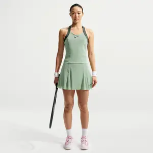 Nike Nikecourt Slam High-waisted Tennis Skirt - Green