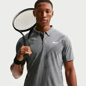 Nike Court Slam Dri-fit Adv Tennis Polo - Grey