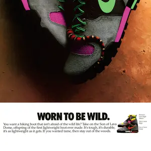 Nike Worn To Be Wild" Poster