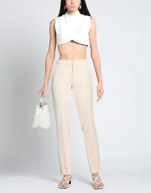 TWINSET Polyester And Elastane Tailored Trousers - White