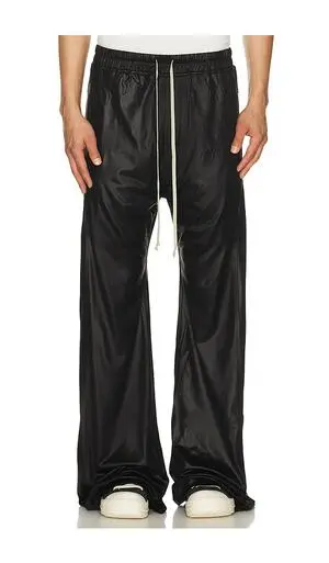 Rick Owens Wide Leg Pants With Snap Button Detail - Black