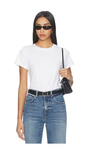 Renggli Cropped Cotton T-shirt - Chalk