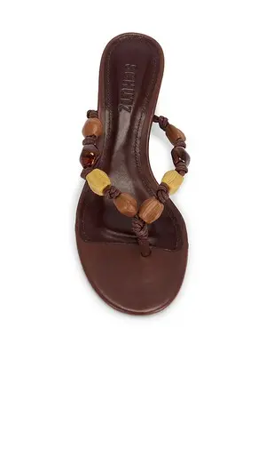 Schutz Sapphire Wedge Sandal In Brown