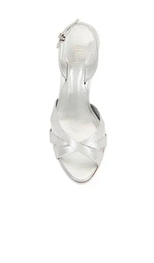 Schutz Keefa Sling Buckle Sandal - Silver