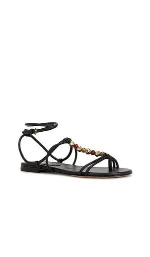 Isabel Marant Étoile Yctoria Beaded Ankle Strap Sandals