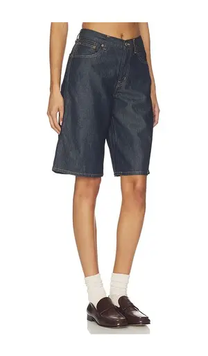Madewell V Waist Bermuda Short In Airy Denim