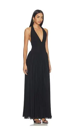Misha Collection The Ophelia Halterneck Maxi Dress