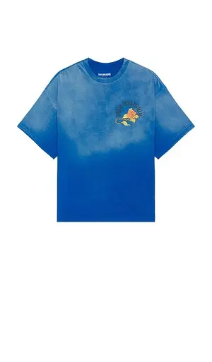 True Religion Floral Snake Oversized Tee In Royal - Lapis Blue