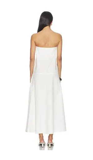 ST. AGNI Strapless Asymmetrical Dress