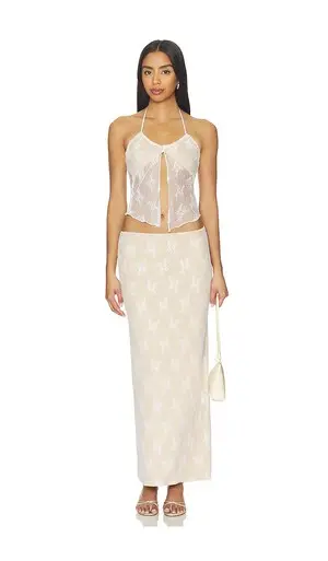 TIGER MIST Karolina Lace Halter Top