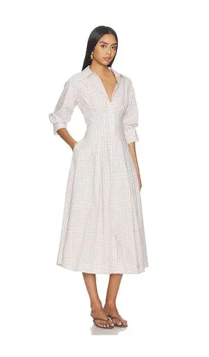 Simkhai Jazz Pintuck Midi Dress
