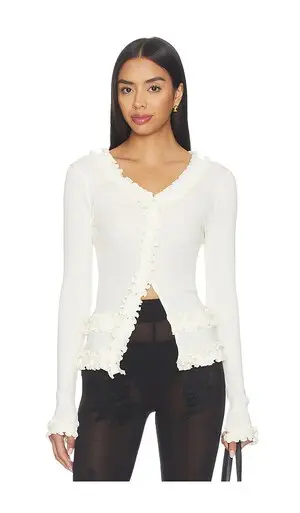 OPERASPORT Caroline Seamless Top With Ruffle Detailing