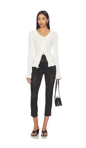 OPERASPORT Caroline Seamless Top With Ruffle Detailing