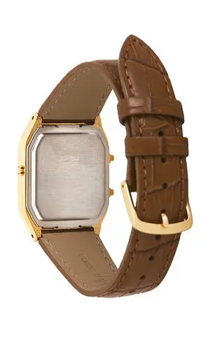 Casio Digital Watch With Leather Band