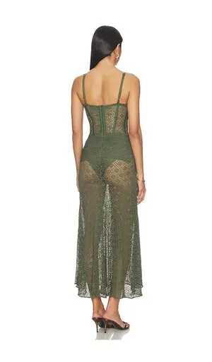 PatBO Sirena Mesh Maxi Dress