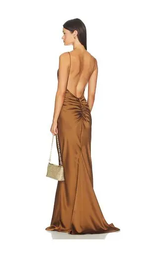 Andamane Ninfea Maxi Slip Dress - Bronze