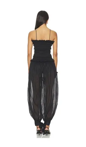 Andamane Noor Wide Pants Smocked Jumpsuit
