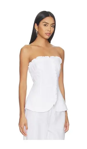 Posse Florence Strapless Top - Ivory