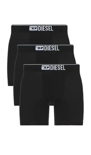 DIESEL® 3-pack Stretch Cotton Boxer Briefs - Black
