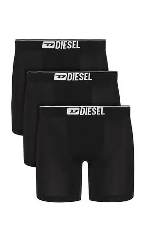 DIESEL® 3-pack Stretch Cotton Boxer Briefs - Black
