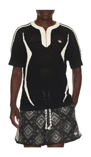 Adidas Originals Embroidered Sport Tops For Men