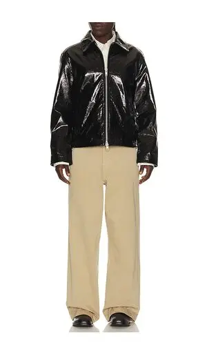 SUNFLOWER Wide Twist Chino Pan In Brown - Khaki