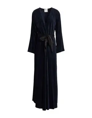 FORTE_FORTE Maxi Dress In Midnight Viscose And Polyester