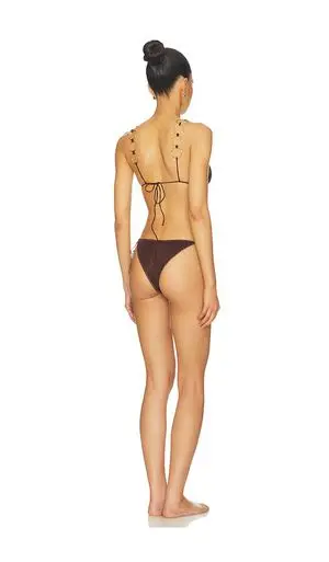 Oseree Lumiere Ring Micro Bikini Set - Chocolate