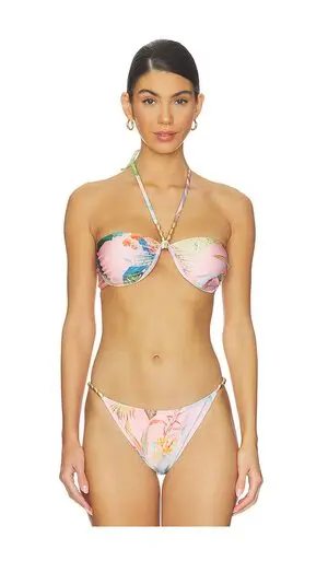 L'Agence Suki Halter Bikini Top - Multi
