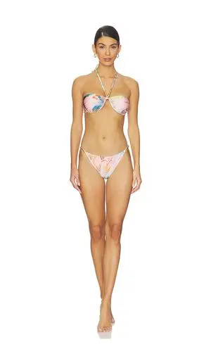 L'Agence Suki Halter Bikini Top