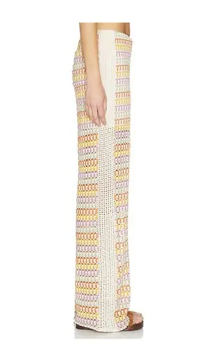 Central Park West Crochet Mid Rise Pants