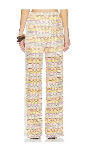 Central Park West Crochet Mid Rise Pants