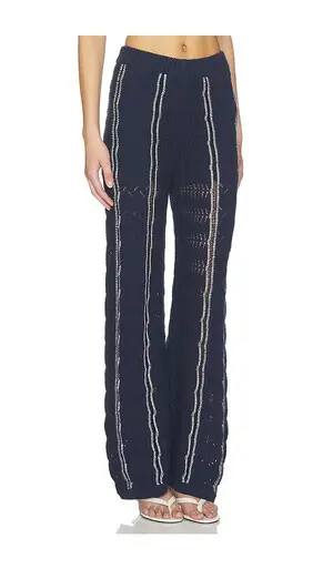 Central Park West Amber Novelty Stitch Sweater Pant