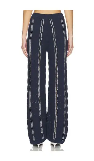 Central Park West Amber Novelty Stitch Sweater Pant