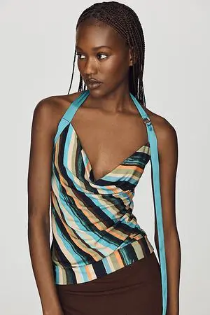 Maeve Cowl Neck Halter Top