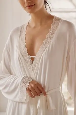 Eberjey Lara Robe - Ivory