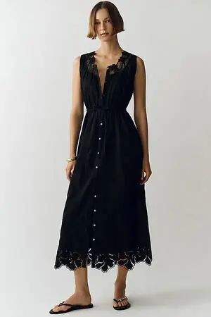 Rails Lora Cotton Cutwork Maxi Dress