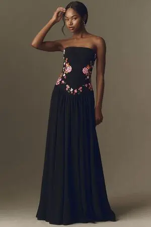 HELSI Carole Strapless Embellished Maxi Dress