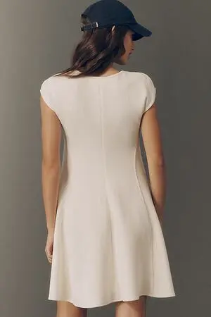 DAILY PRACTICE Textured Cap-sleeve Dress