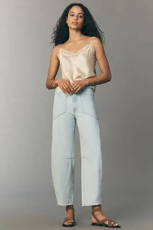 DL1961 Miro High-rise Barrel Jeans - Saltstone